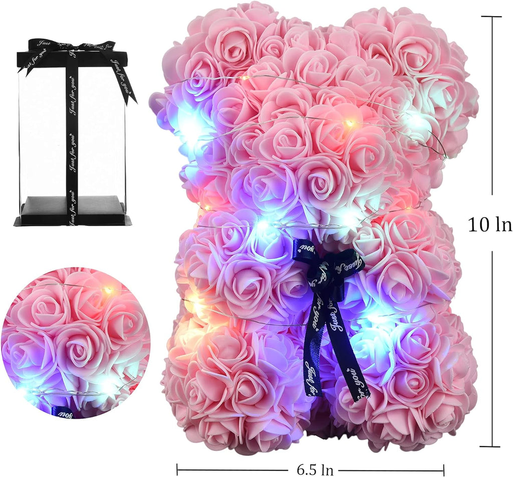 Rose Flowers Teddy Bear Gifts for Women, Mothers Day Rose Bear Gifts f ...